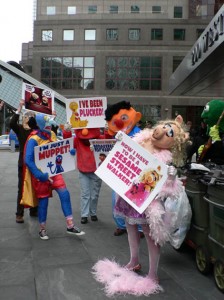 Muppets Protest at Goldman Sachs - The Art of the Prank